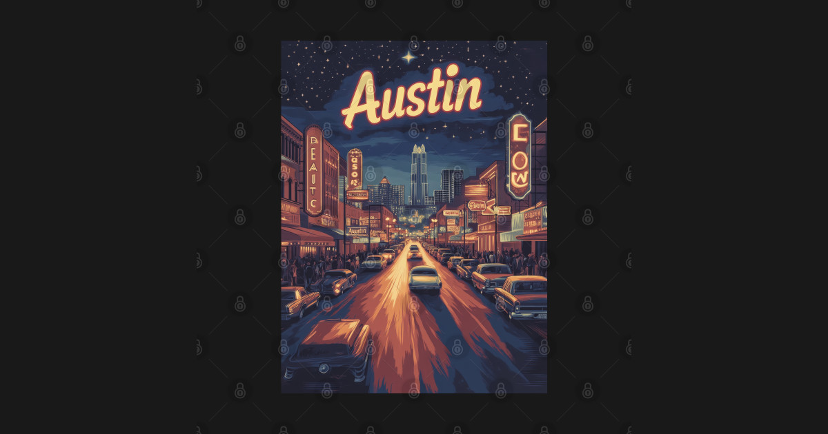 Experience the lively atmosphere of downtown Austin at night, where ...