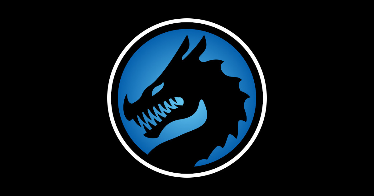 Circular Blue Valkyrie War Luck Dragon Design - Circular Blue Valkyrie ...