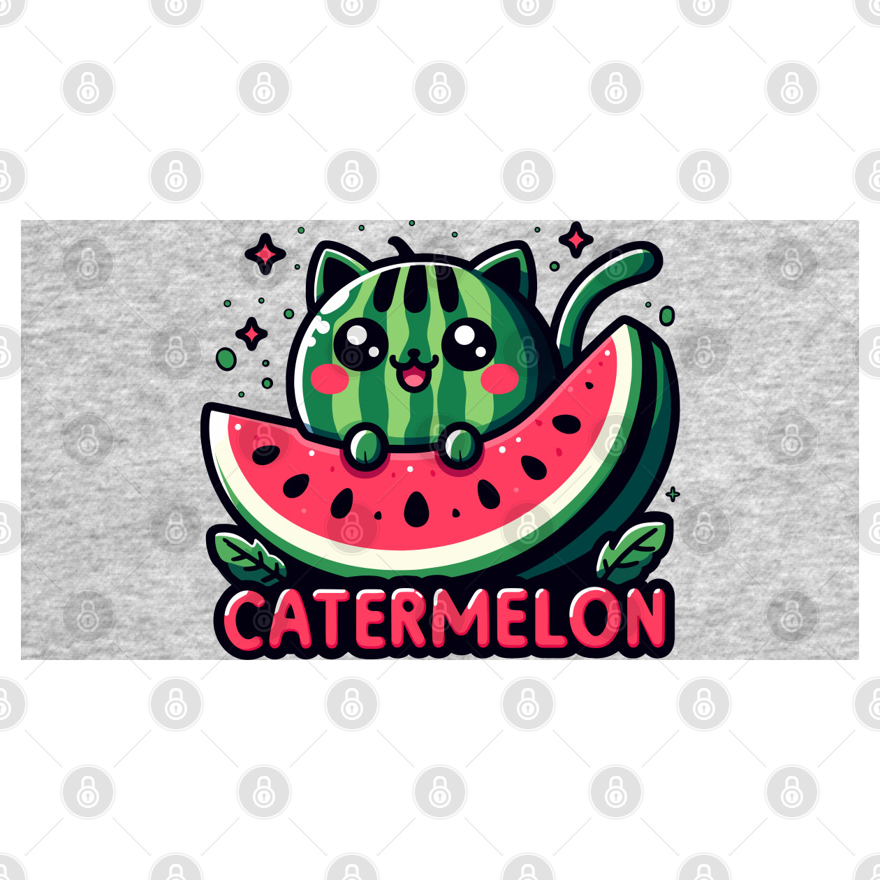 Catermelon Fruity Watermelon Cat - Cat Watermelon - T-Shirt | TeePublic