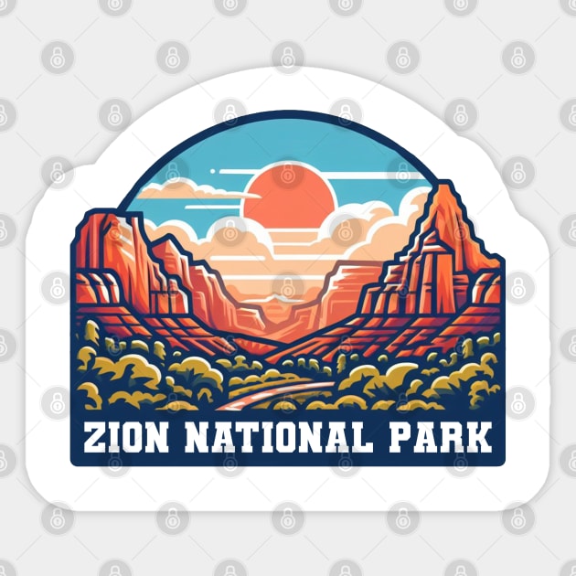 Zion National Park - Zion National Park - Sticker | TeePublic