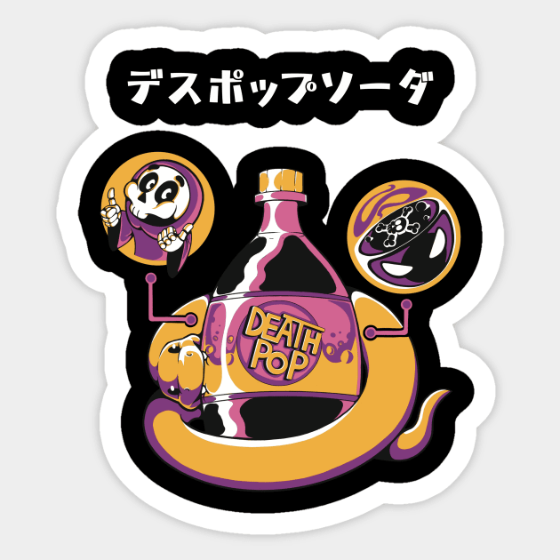 Death Pop Soda - Skull - Sticker | TeePublic