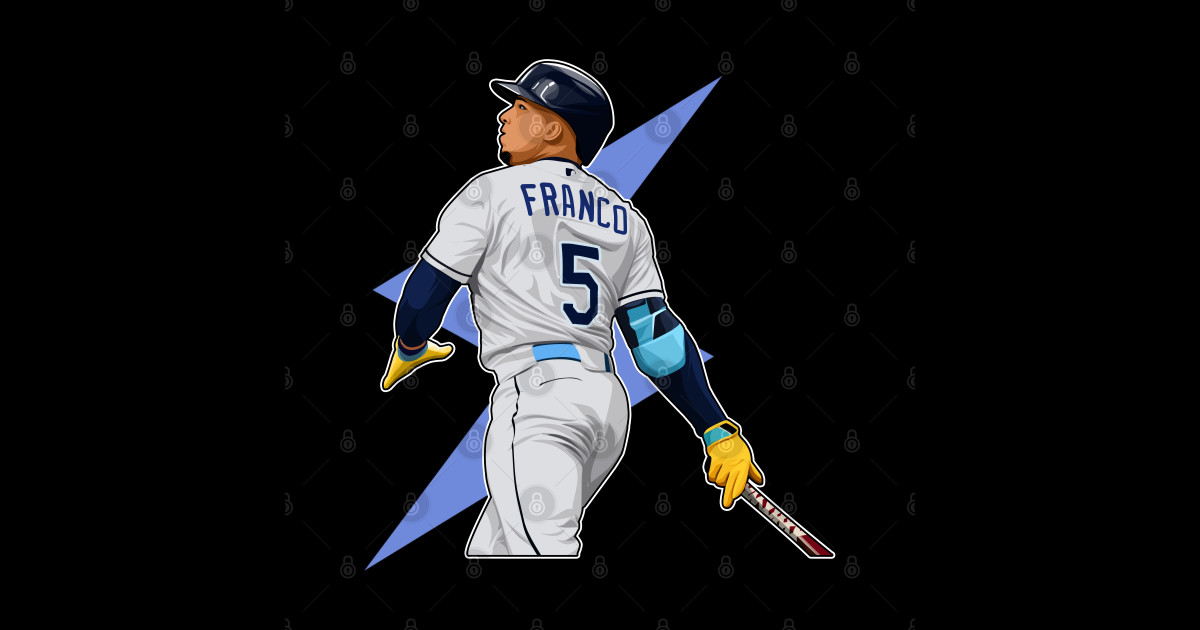 Wander Franco #5 Baseball Lighting - Wander Franco - Sticker | TeePublic