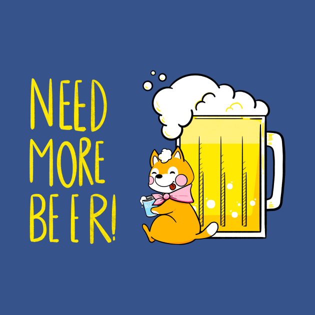 Need more beer-corgi - Beer Gifts - T-Shirt | TeePublic