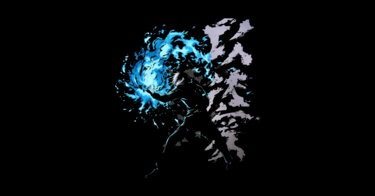 Yuta Okkotsu Blue Flame Attack Fan - Yuta Okkotsu - Posters and Art ...