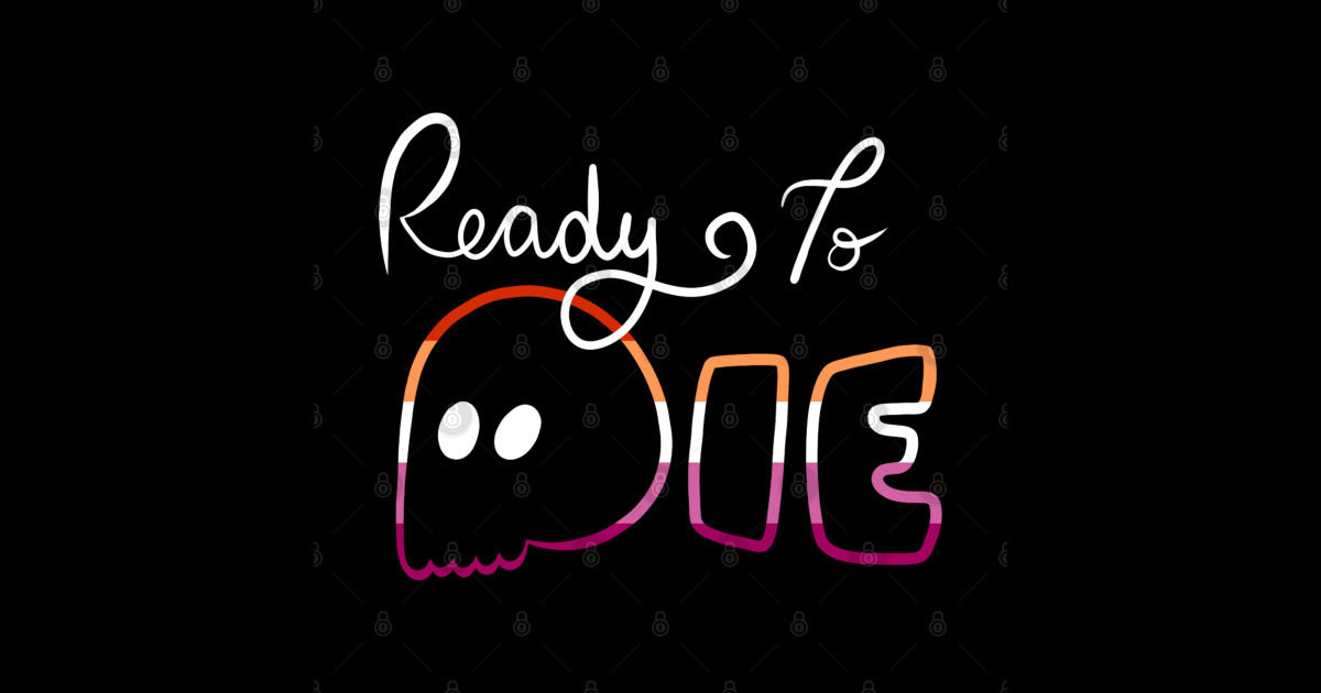Ready To Die Emo Skull (Lesbian Colors) - Lesbian - Posters and Art ...
