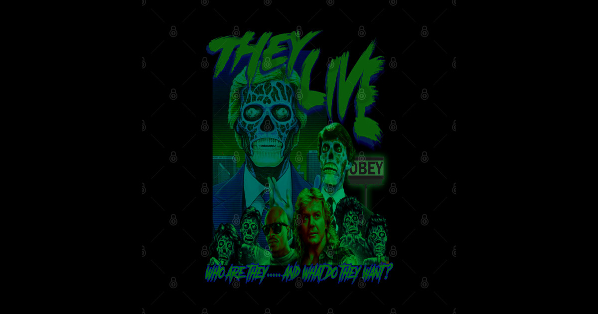 They Live, Classic Sci-Fi, (Version 2) - They Live - Sticker | TeePublic