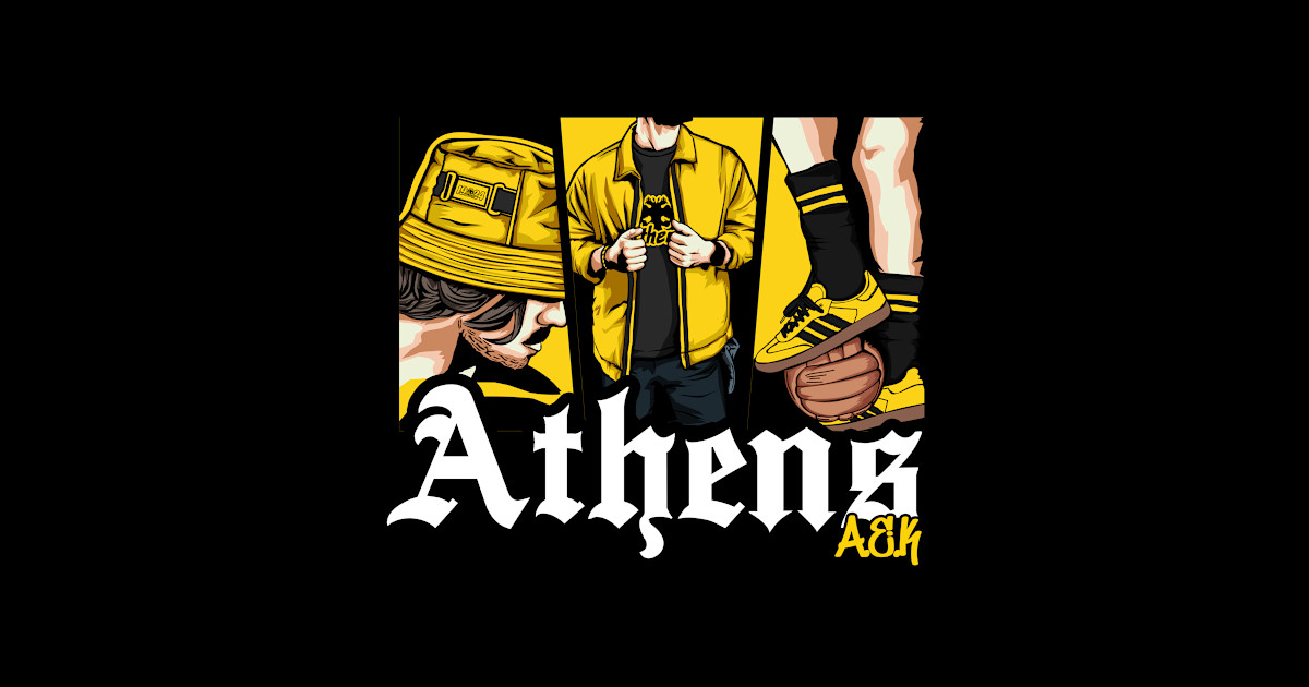 ultras aek - Ultras Aek Athens - Sticker | TeePublic