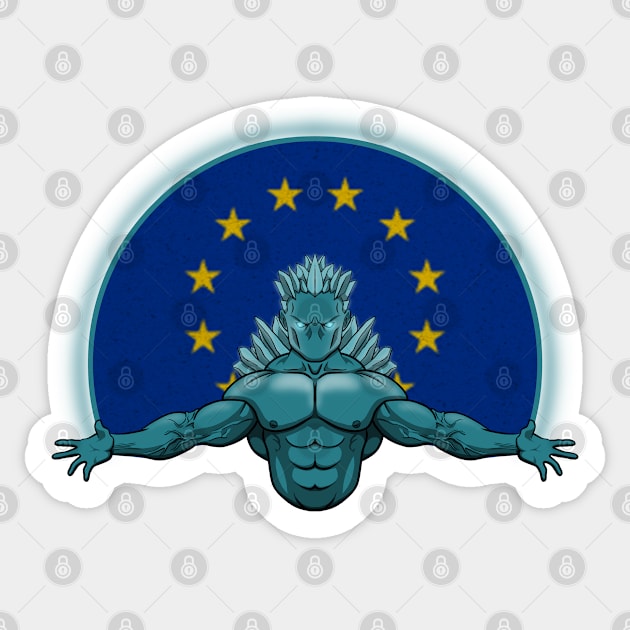 Iceman European Union - European Union - Sticker | TeePublic