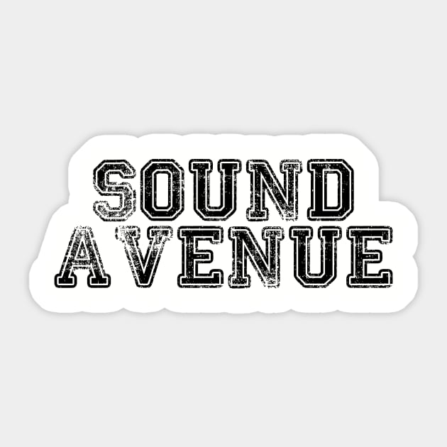 Sound Avenue (College Logo) - Sound Avenue - Sticker | TeePublic