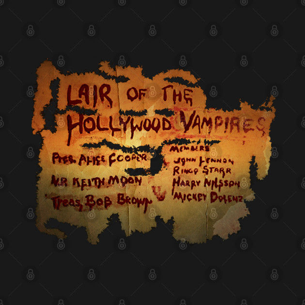 Lair Of The Hollywood Vampires Design - Hollywood Vampires - T-Shirt ...