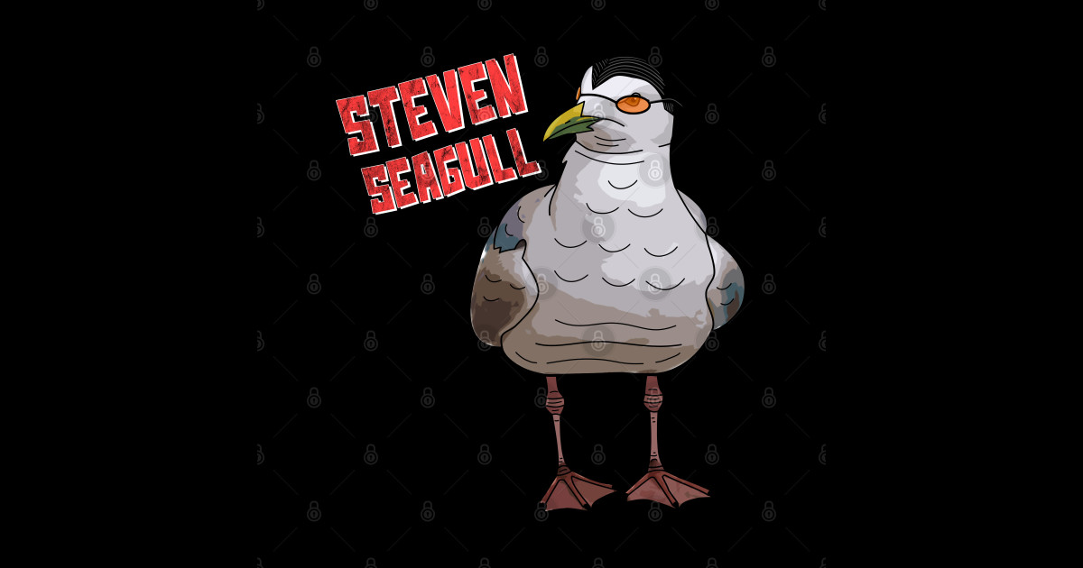 Steven the Seagull - Seagull - Sticker | TeePublic