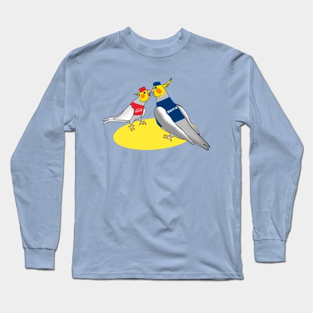 team conk vs team bepis - FIGHT - Parrot - Long Sleeve T-Shirt | TeePublic