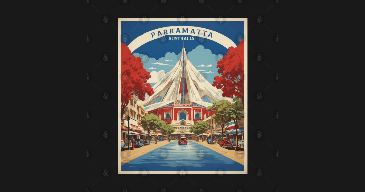 Parramatta Australia Vintage Travel Poster Tourism - Australia - T ...