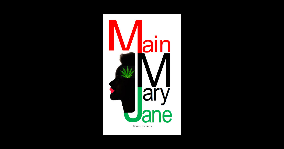 Main Mary Jane - Black Cannabis - Sticker | TeePublic