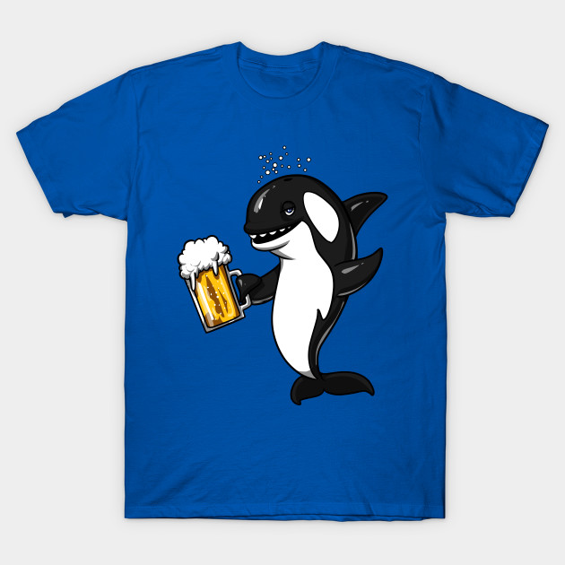 Orca Whale Beer Party - Orca Whale Beer - T-Shirt | TeePublic