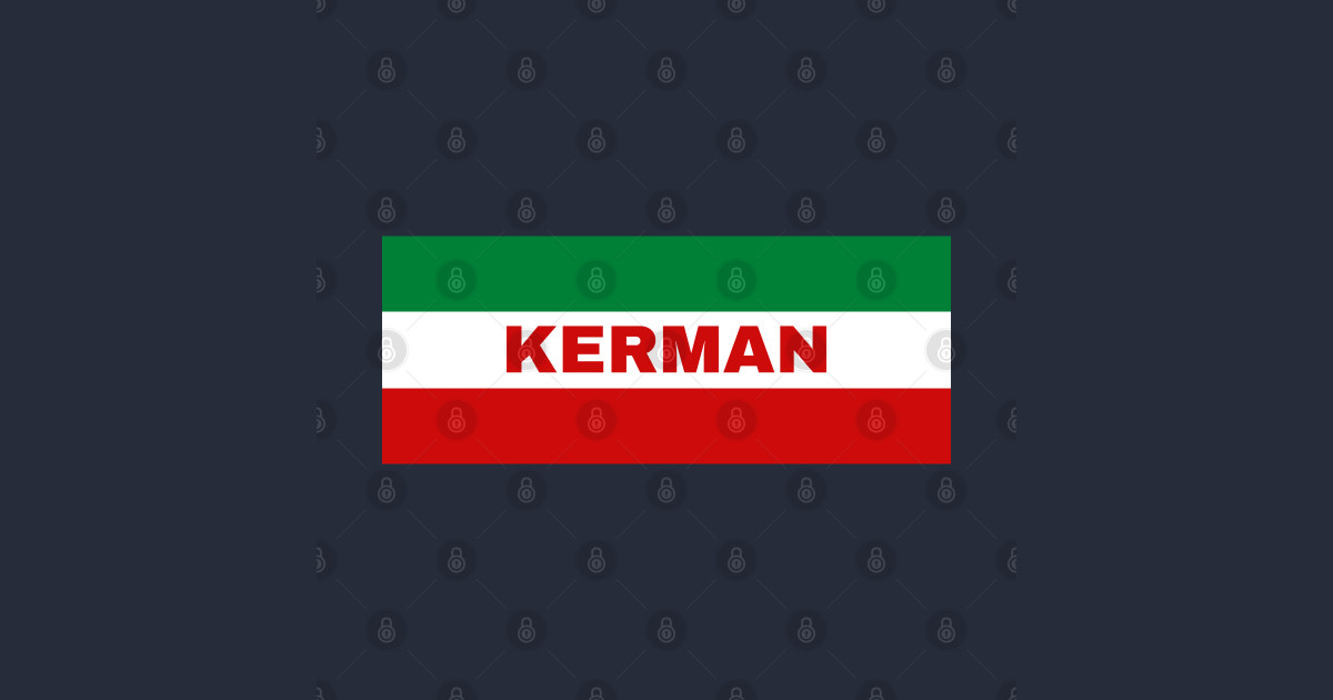 Kerman City in Iranian Flag Colors - Iranian Flag - T-Shirt | TeePublic