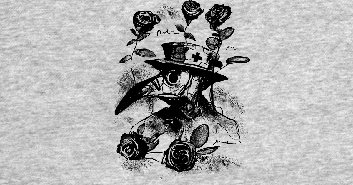 Medieval Plague Doctor - Black Death Roses Bird Mask (SCP 049 ...