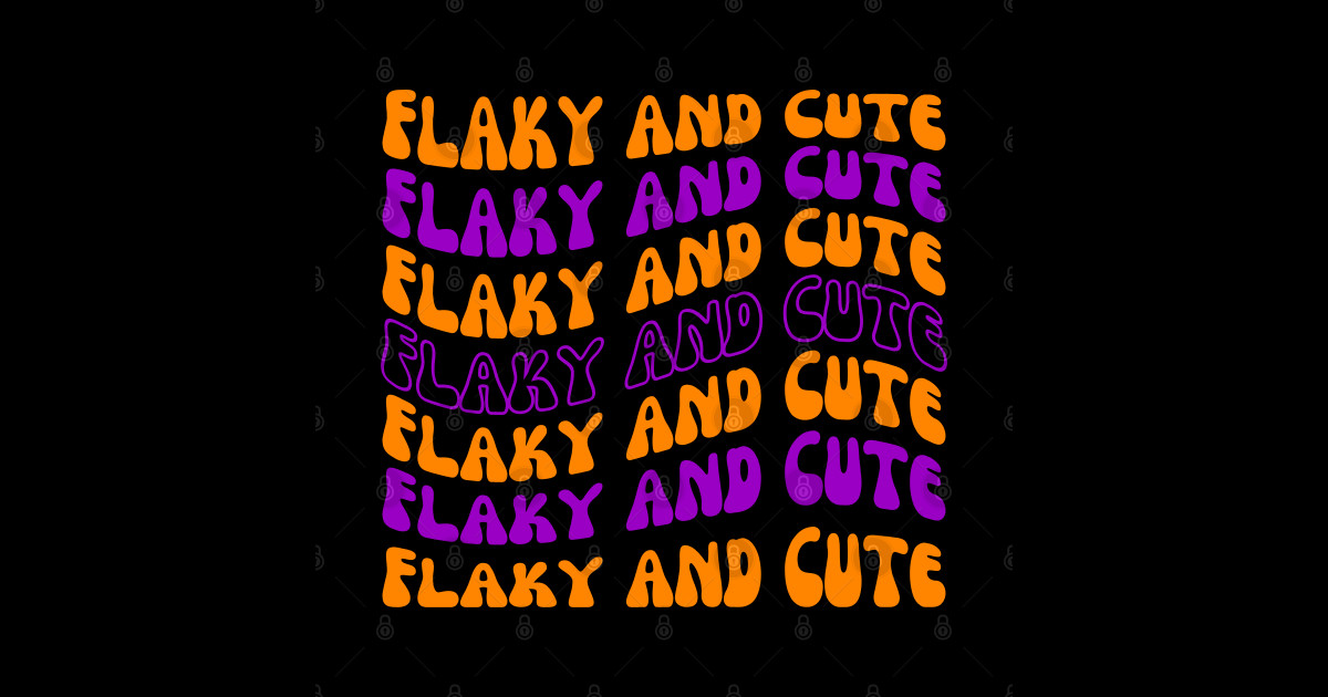 Flaky and Cute Psoriasis Awareness month Cute groovy - Flaky - Sticker ...