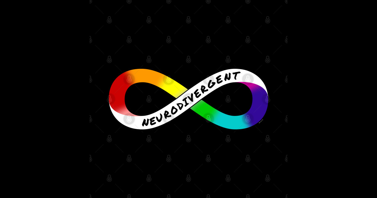 Neurodivergent - Rainbow Infinity Symbol for Neurodiversity Actually ...