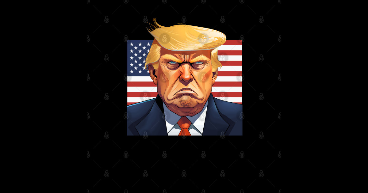 trump mugshot 2024 legend president - Trump - Sticker | TeePublic