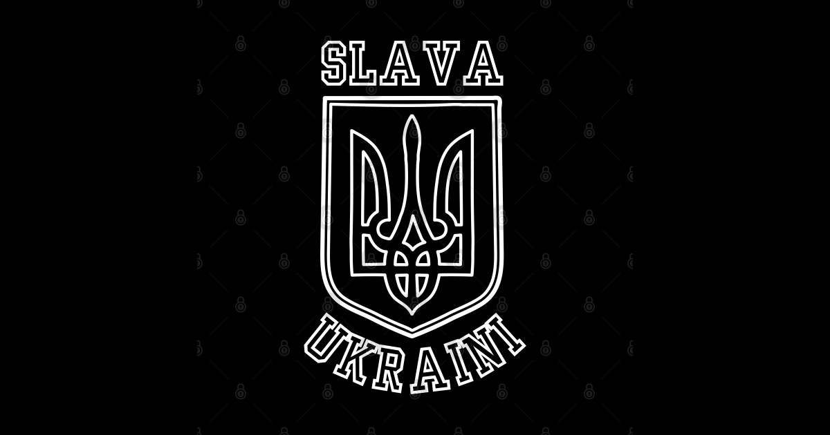 Slava Ukraini - Zelensky - Slava Ukraini - Sticker | TeePublic
