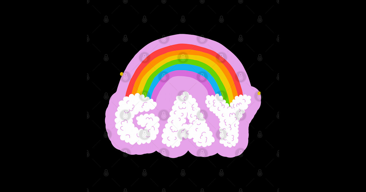 Gay Pride Fuzzy Rainbow - Gay Pride - Posters and Art Prints | TeePublic