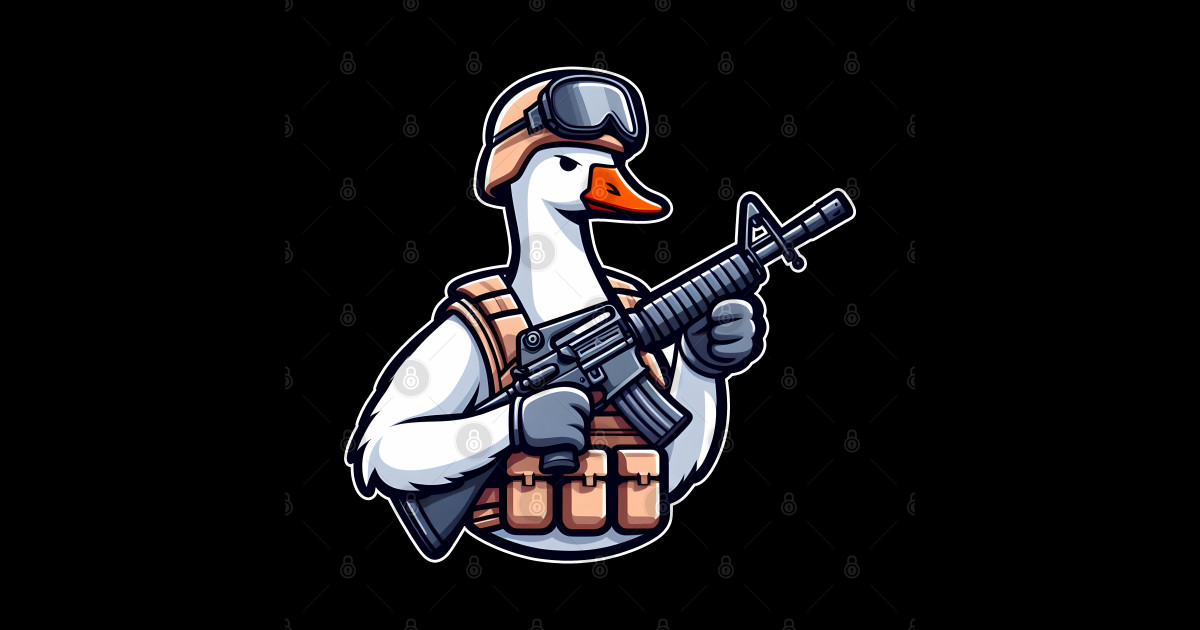 Tactical Goose - Goose - Sticker | TeePublic