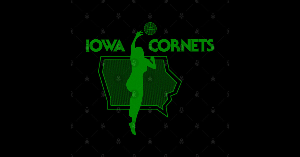 Defunct Iowa Cornets WBA 1978 - Iowa - Sticker | TeePublic