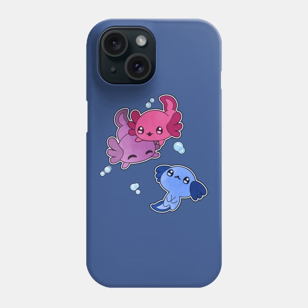 Bisexual Axolotl LGBT Pride Flag - Bisexual - Phone Case | TeePublic