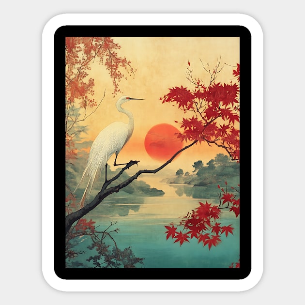 Vintage Japanese Art - Vintage Japanese - Sticker | TeePublic