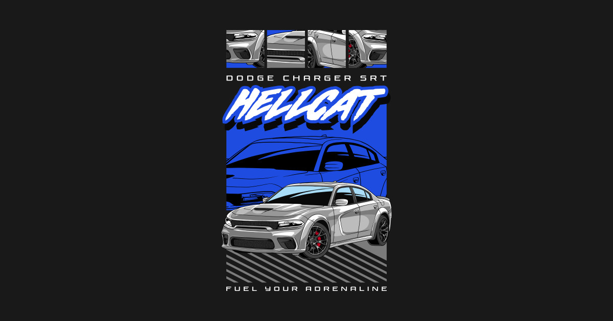 Charger SRT Hellcat Car - Charger Srt Hellcat Car - T-Shirt | TeePublic