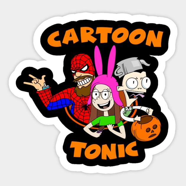 Cartoon Tonic Season 2 Halloween Logo - Tonic - Sticker | TeePublic