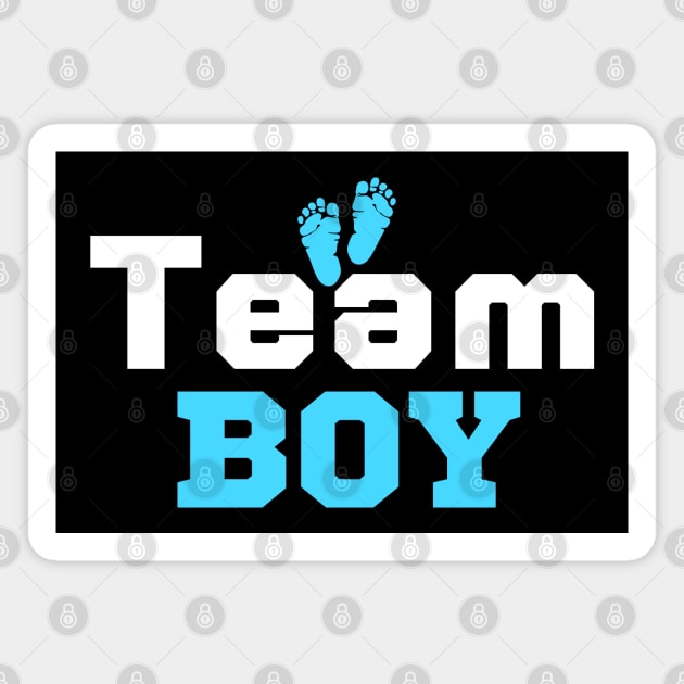 Team Boy Gender Reveal - Team Boy Gender Reveal - Magnet | TeePublic