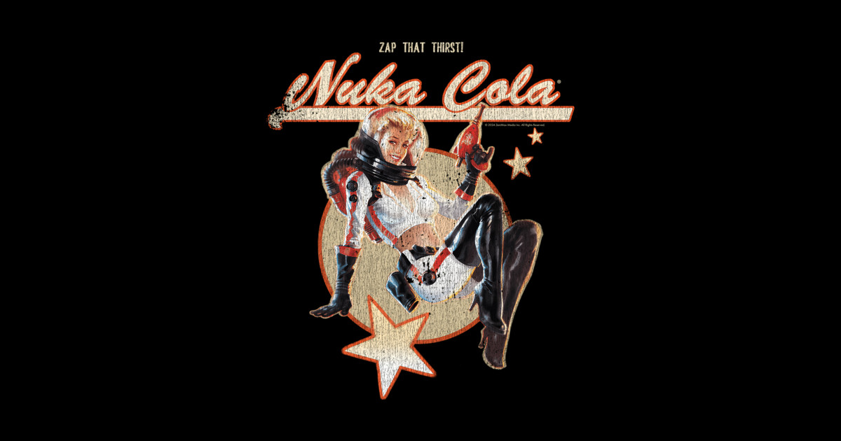 Video Game Nuka Cola Ad - Vintage Gaming Advertisement - Sticker ...