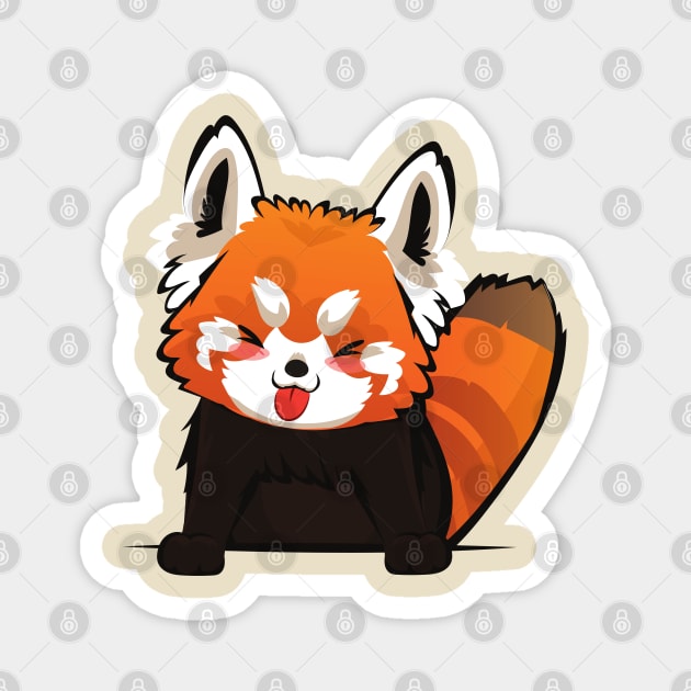 Cuteness Overload Baby Red Panda - Red Panda Cuteness - Magnet | TeePublic