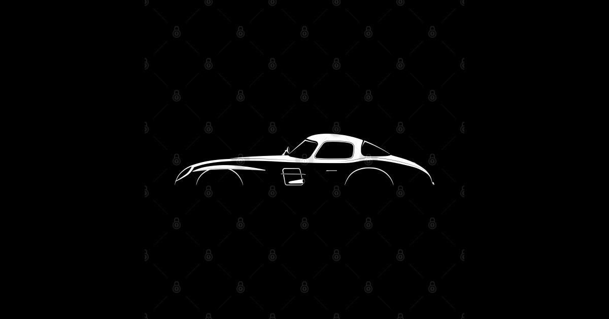 Mercedes-Benz 300 SLR Uhlenhaut Coupe (W196) Silhouette - Mercedes Benz ...