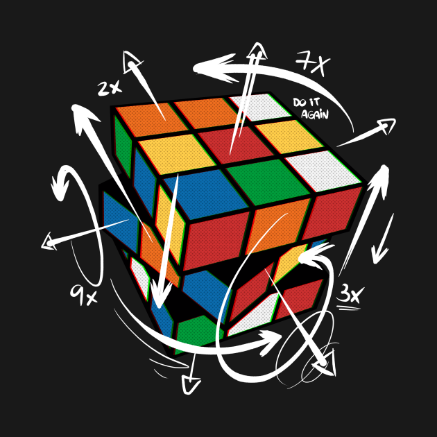 The Cube's Formula - Rubiks Cube - T-Shirt | TeePublic