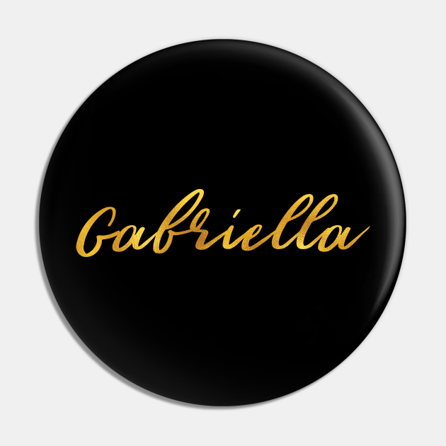 Gabriella Name Hand Lettering in Faux Gold Letters - Gabriella - Pin ...