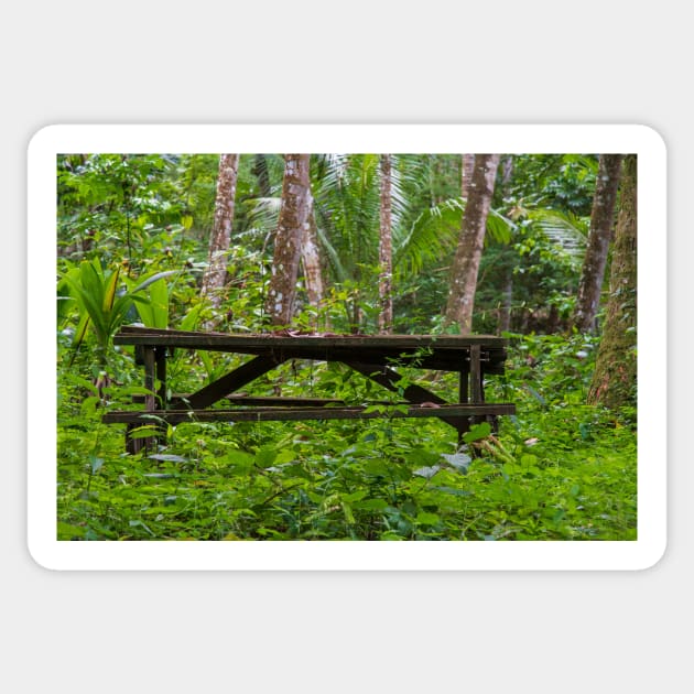 Picnic Table - Forgotten - Sticker | TeePublic