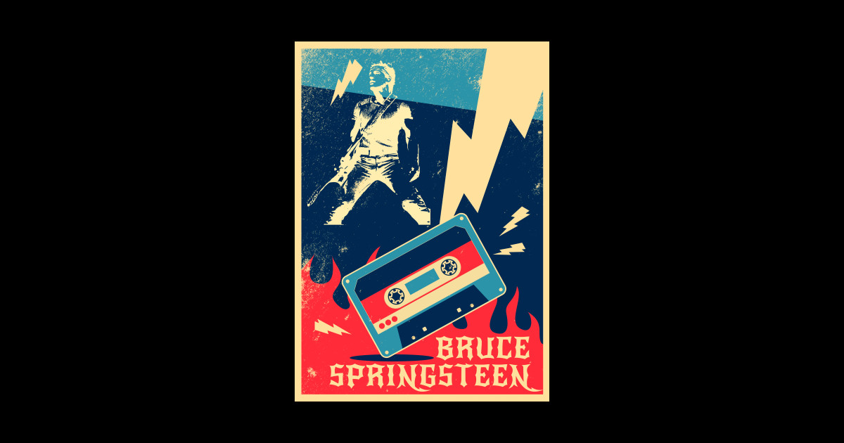 Bruce Springsteen. - Bruce Springsteen - Sticker | TeePublic