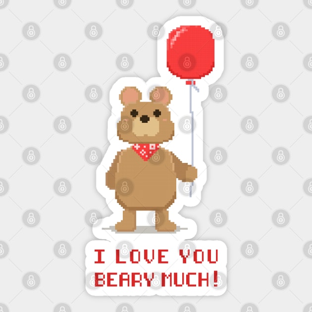 Lovely Bear - Valentines Day - Sticker | TeePublic