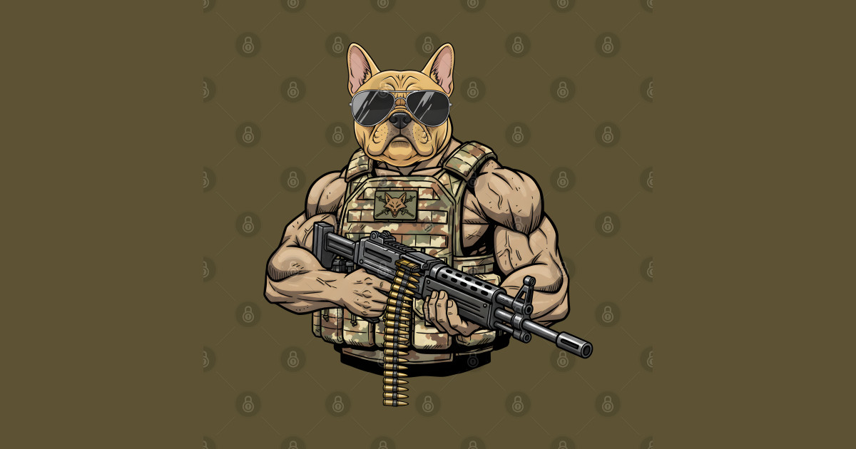 Tactical Frenchie - Tactical Frenchie - T-Shirt | TeePublic