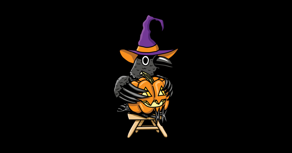 Witchy Raven - Spooktober - Posters and Art Prints | TeePublic