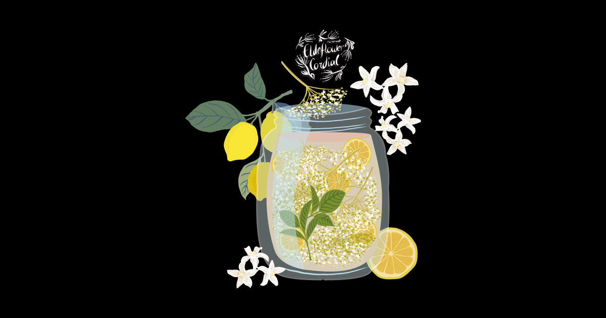 Elderflower cordial - transparent bg - Elderflower Cordial Making ...