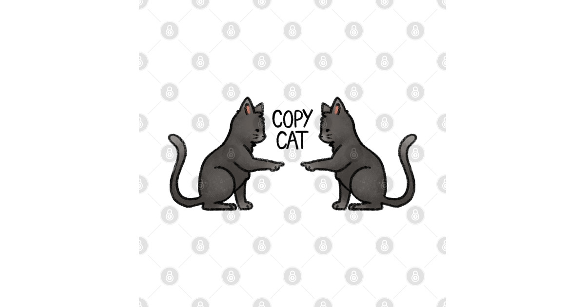 Copy Cat - Puns And Humor - T-Shirt | TeePublic