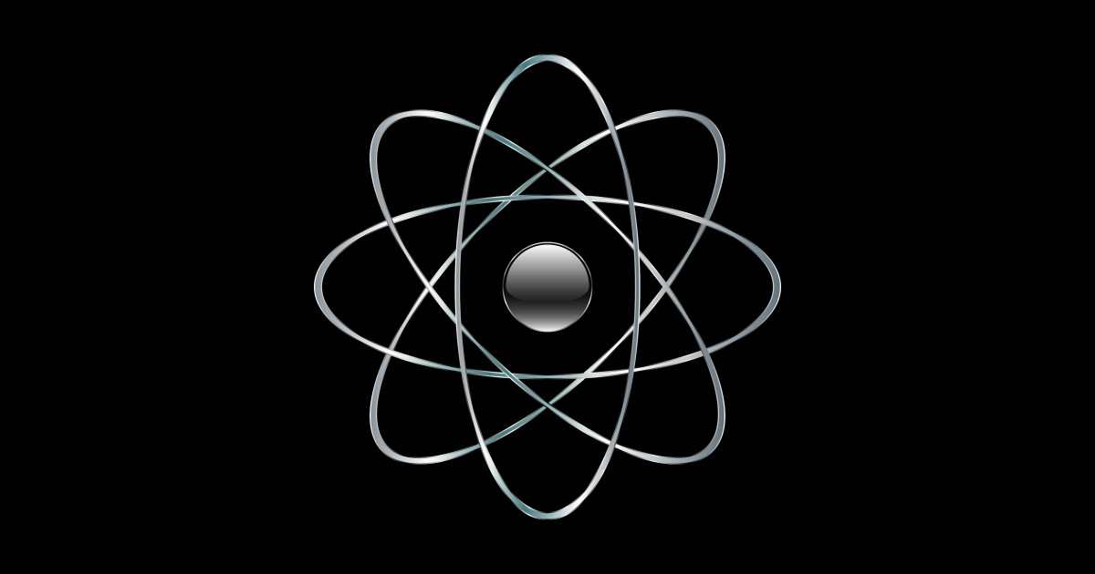 Minimal Atom Design - Atom - Sticker | TeePublic