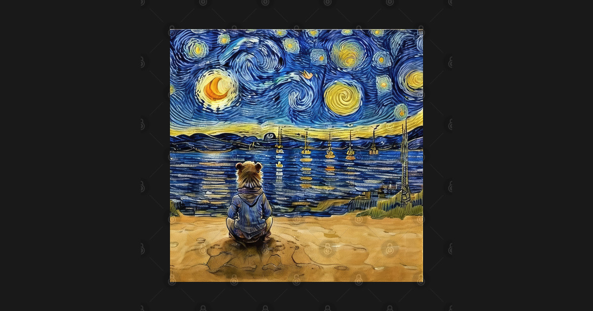 Starry Night Style - Starry Night - T-Shirt | TeePublic