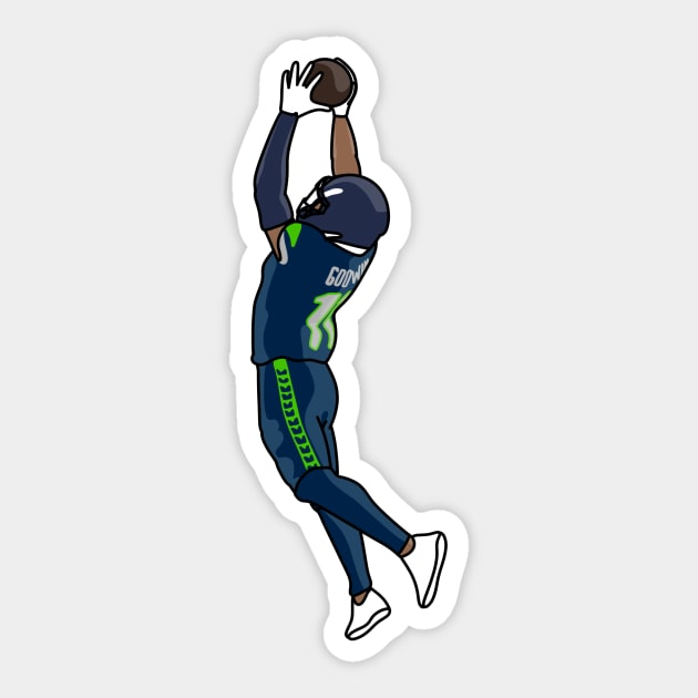 The air goodwin - Marquise Goodwin - Sticker | TeePublic