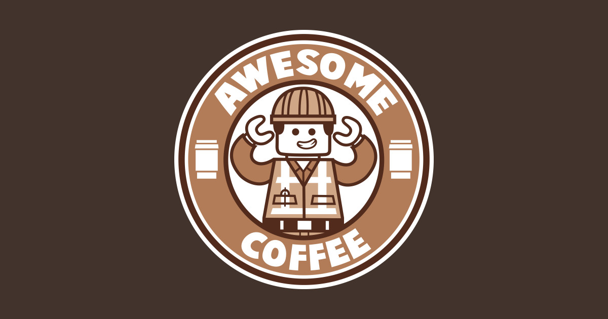Awesome Coffee - Lego - T-Shirt | TeePublic