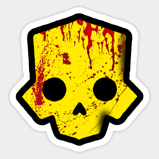 HELLDIVERS 2 BLOODY SKULL - Helldivers 2 Bloody Skull - Sticker | TeePublic